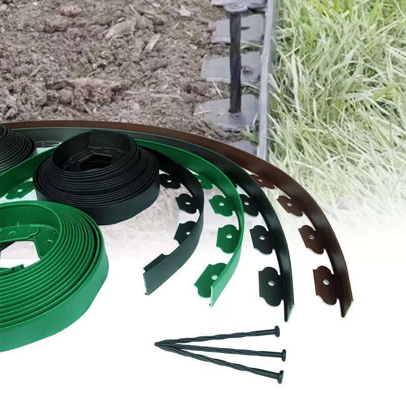 10M-50M Flexible Garden Bed Edging Lawn Grass Border Paving Edge Liner ...
