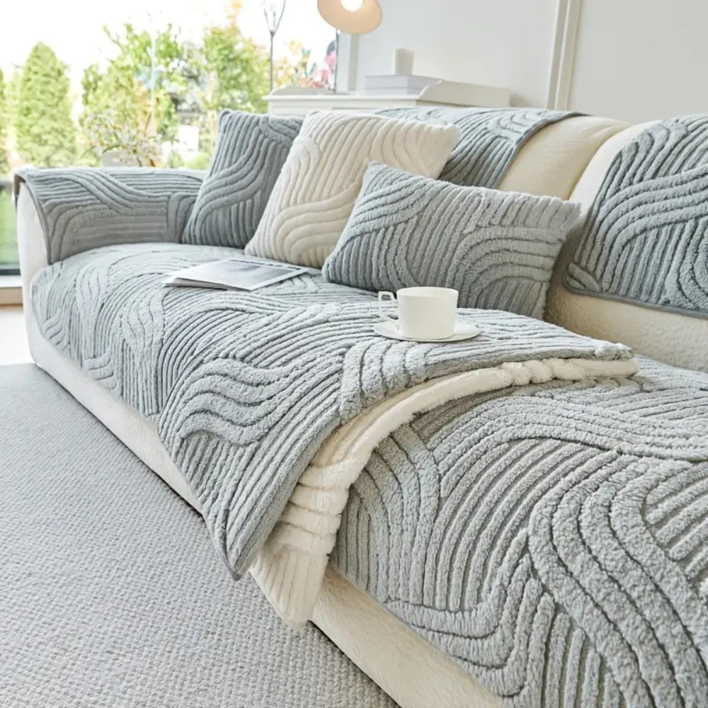 Cotton Sofa Cover – Washable Couch Protector Throw Blanket for Lounge ...