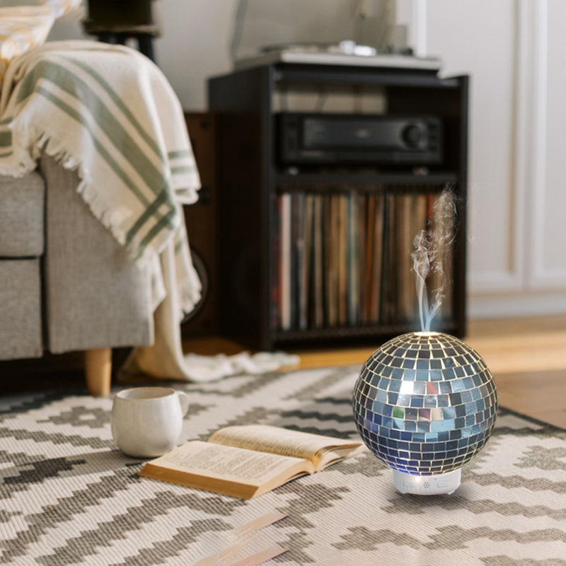 Rotating Disco Ball Indoor Air Humidifier and Scent Diffuser- Plugged ...