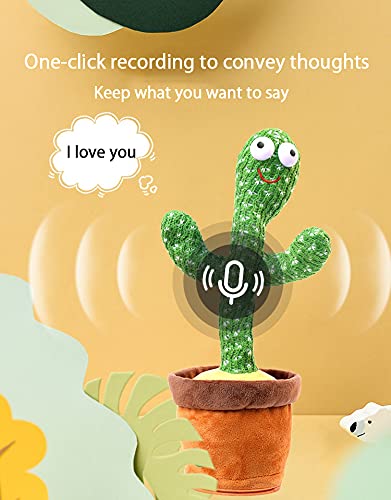 Luminous Cactus Plush Singing Dancing Mocking Toy – Direct On Sale