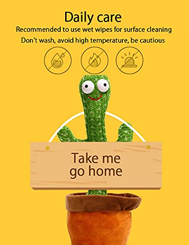 Luminous Cactus Plush Singing Dancing Mocking Toy – Direct On Sale