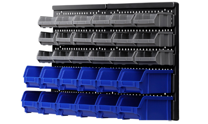 30 Bin Wall Mounted Rack Storage Organiser – Direct On Sale