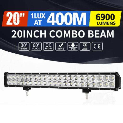 20" Osram LED Light Bar Slim Dual Row Flood Spot Combo 4X4 Offroad ...