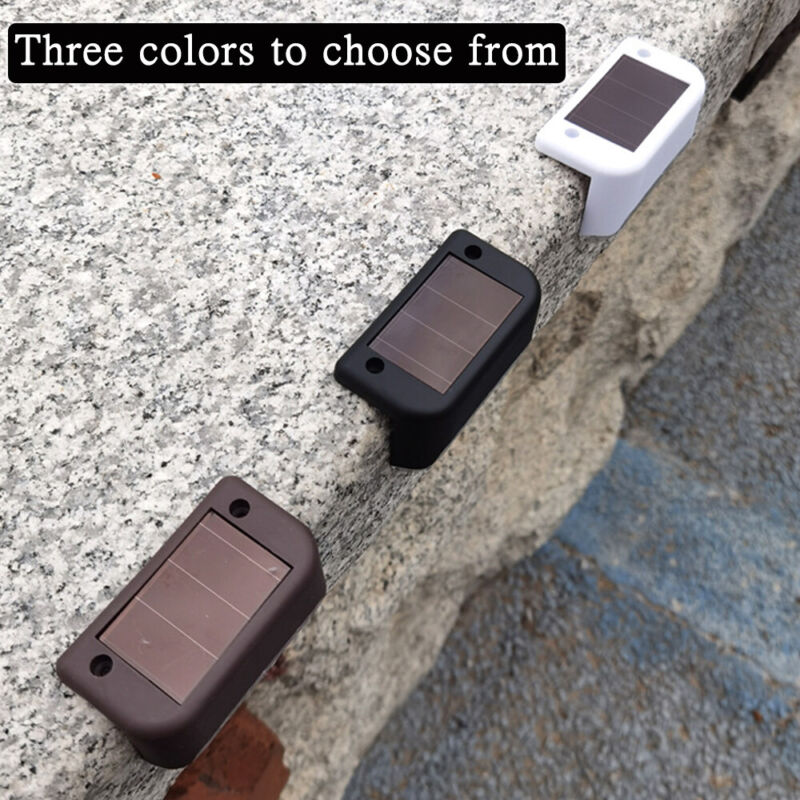 Solar LED Motion Sensor Outdoor Path Patio Pathway Stairs Step Fence L ...