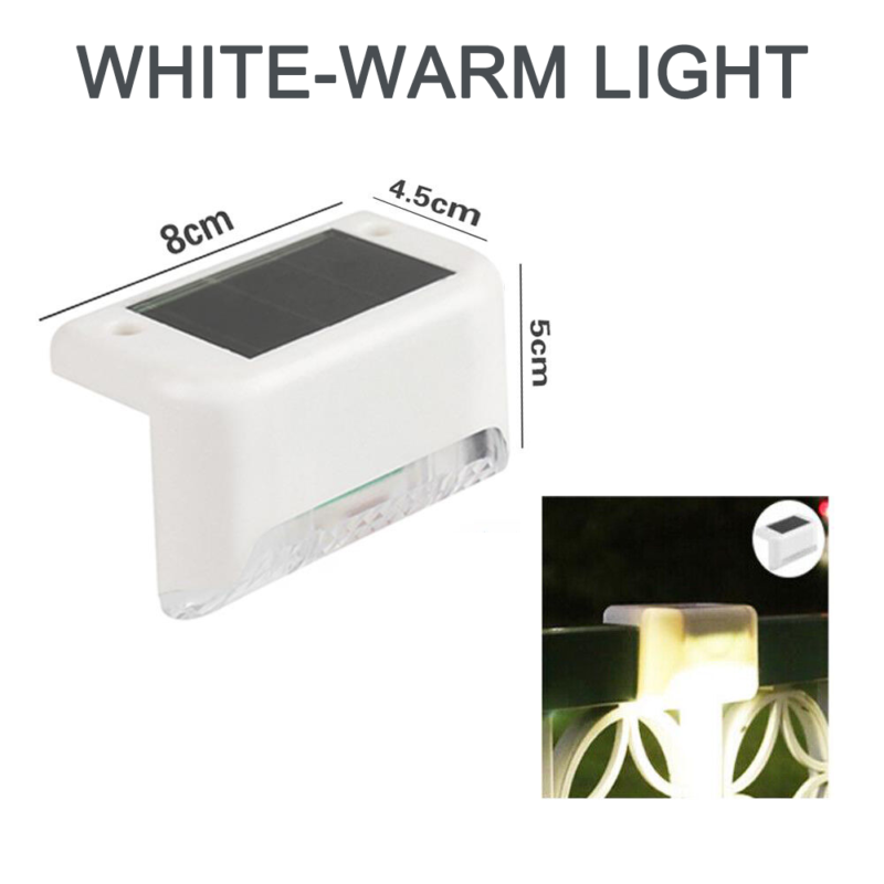 Solar LED Motion Sensor Outdoor Path Patio Pathway Stairs Step Fence L ...